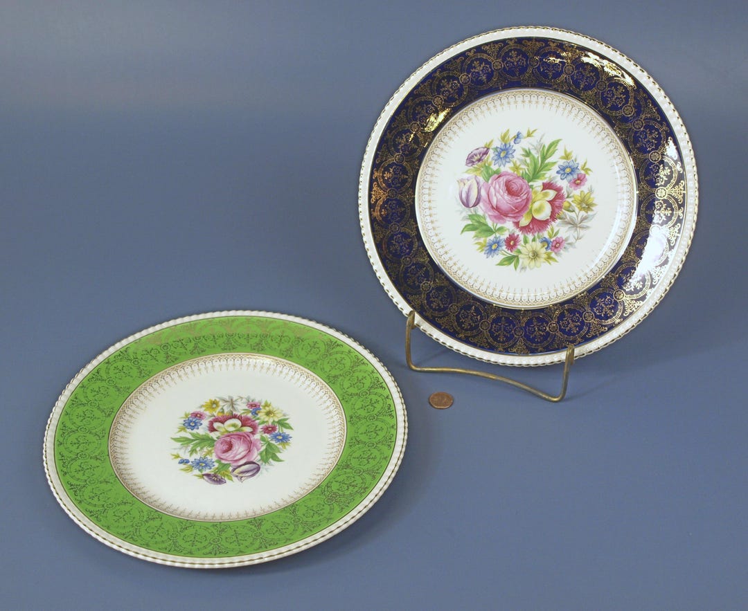 Simpsons Potters Ambassador Ware Plates, C. 1940's - 2 Plates Included ...