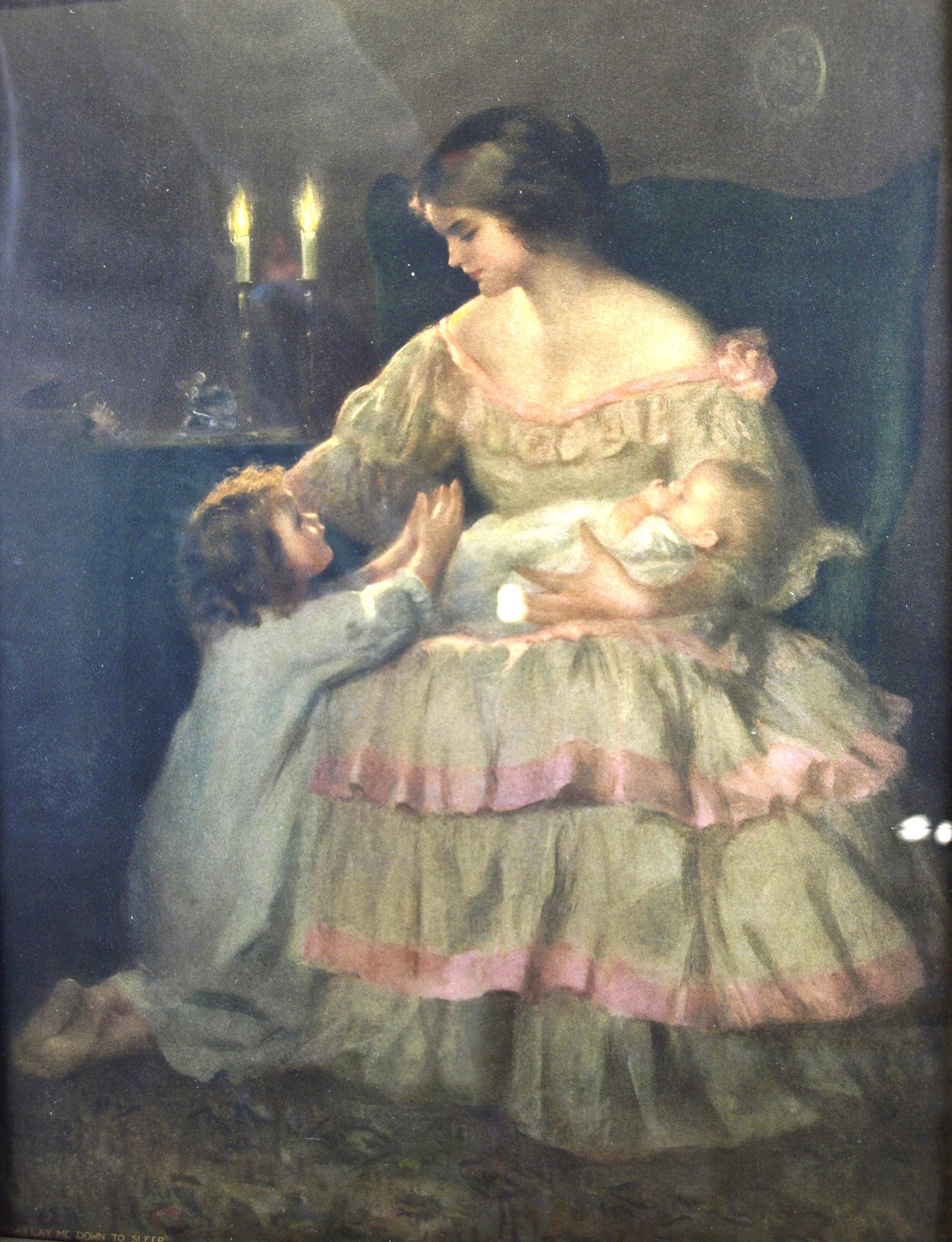 Antique Mother & Children by Francis Day Framed Print by Gerlach ...