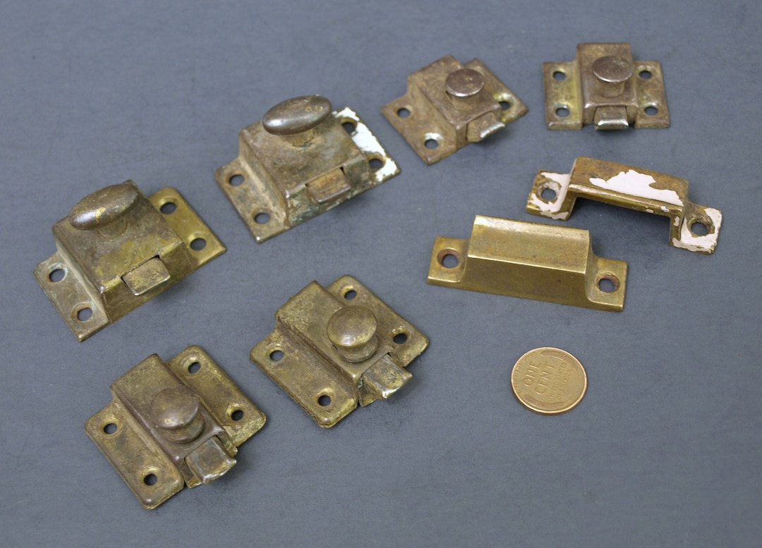 Vintage Transom Window Latches, 6 Assorted Latches W/ 2 Assorted Latch ...