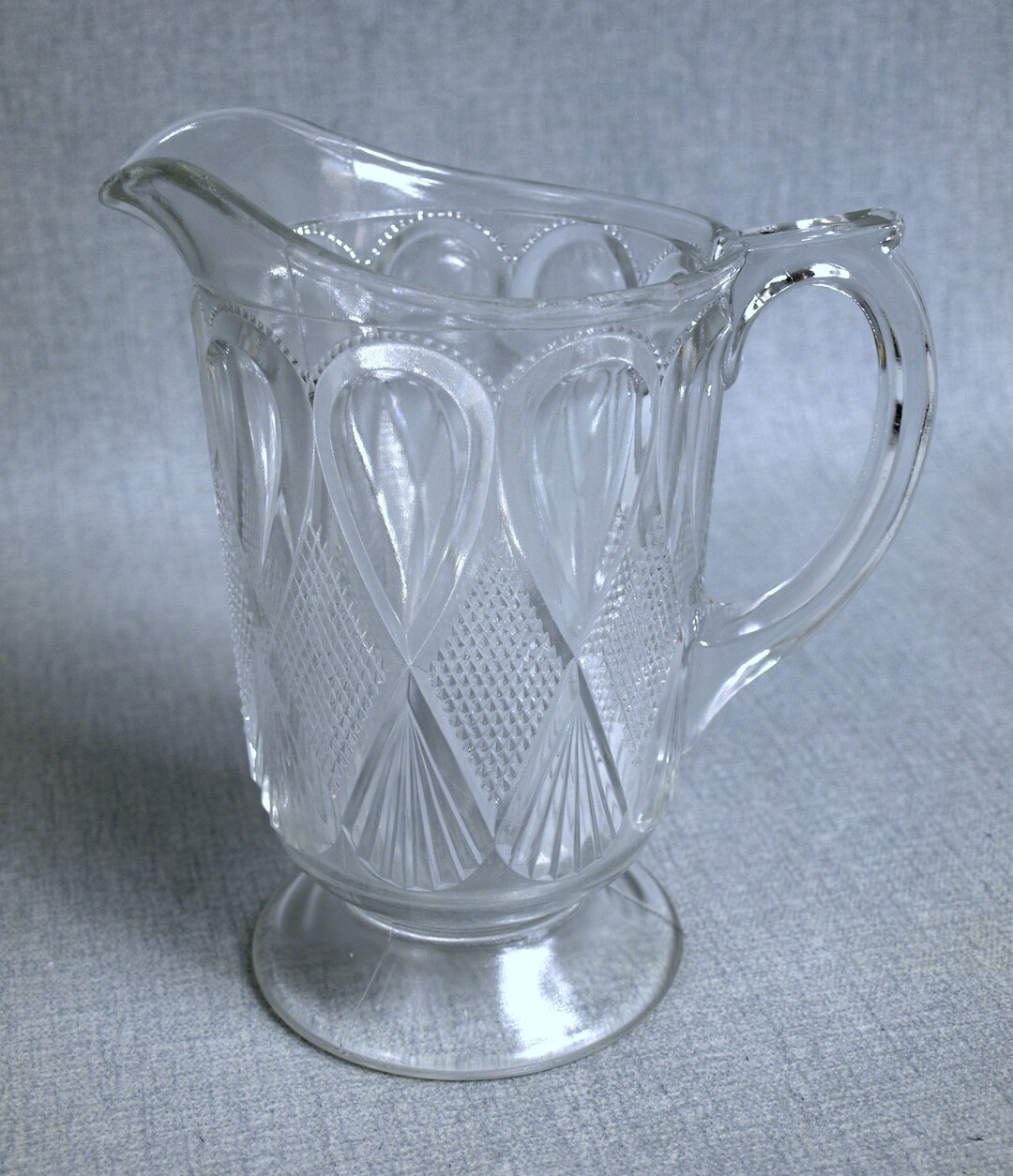 Antique EAPG US GLASS Pitcher in maryland Pattern Beautiful Early ...