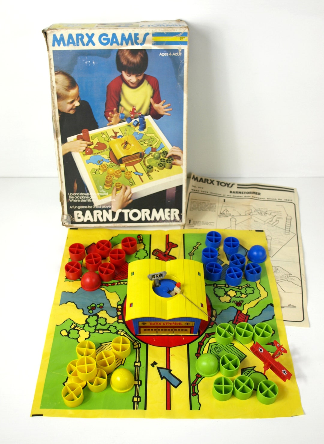 Late Mid Century Vintage Marx Games #172 Barnstormer Board Game, Circa ...