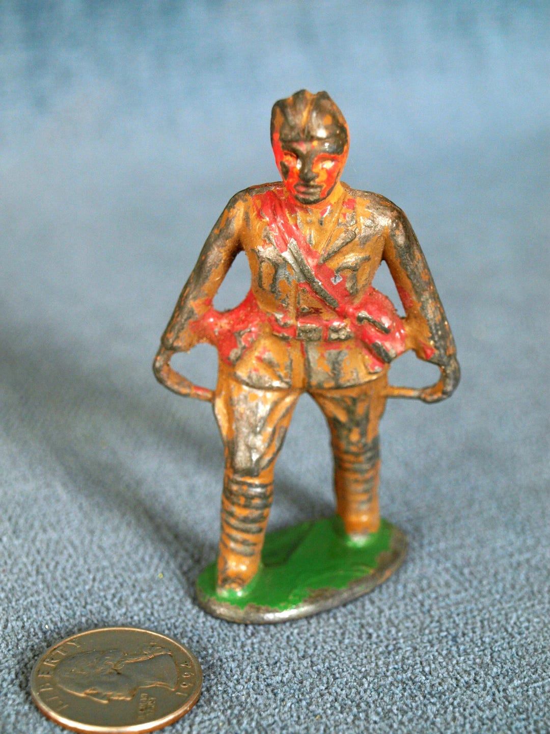 Vintage Barclay Manoil WWI Soldier Figure No. 1759 Stretcher Man Cast ...