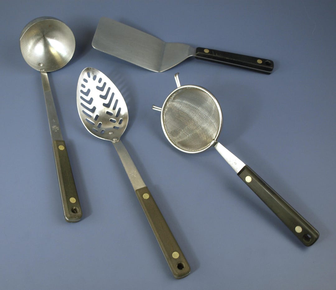 Vintage Flint Arrowhead Stainless Steel Kitchen Utensil Lot - Ladle ...