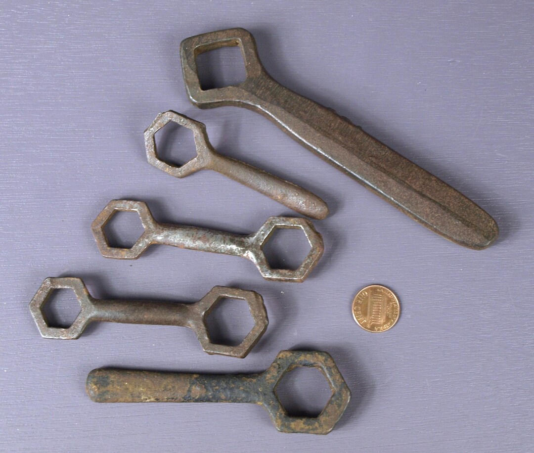 Antique Cap Nut Closed Box End Wrenches Early 20th C - Buggy ...