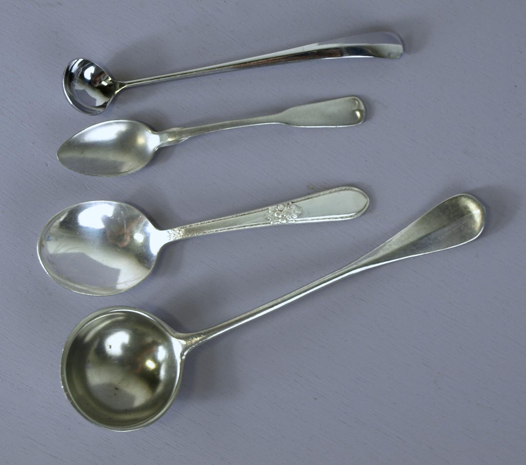 Vintage Condiment & Small Spoon Collection, 4 Pieces Included - Baby ...