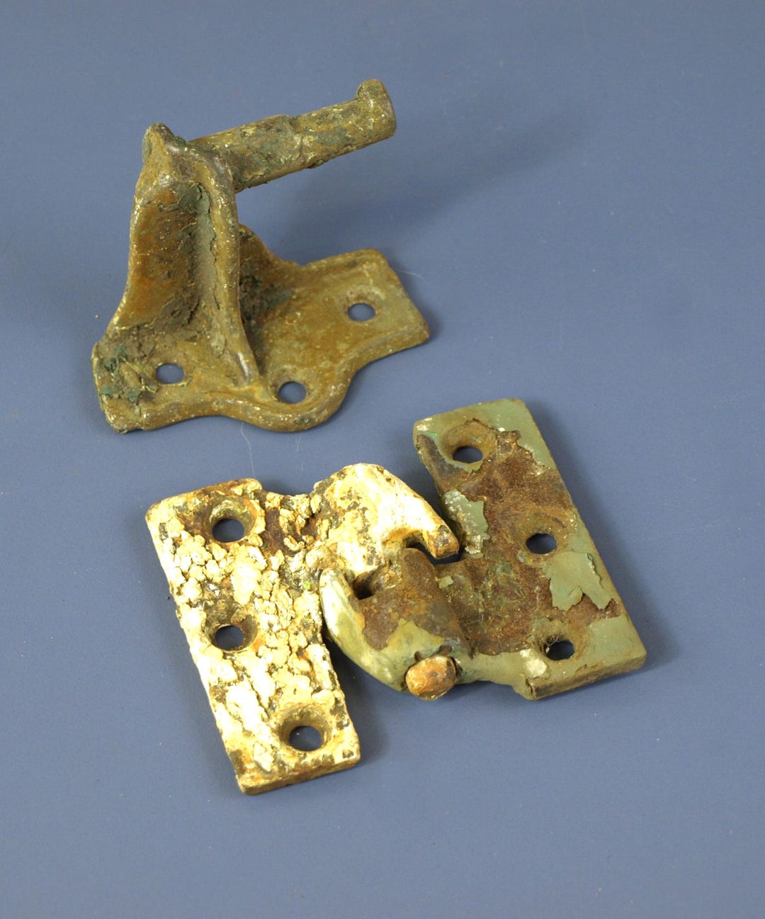 Antique Shutter Hinge 1 Full Set Plus 1 Extra Male Pin Side Restoration ...