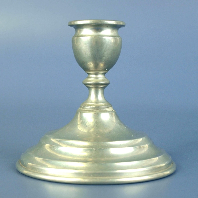 Pewter Candlesticks - Etsy