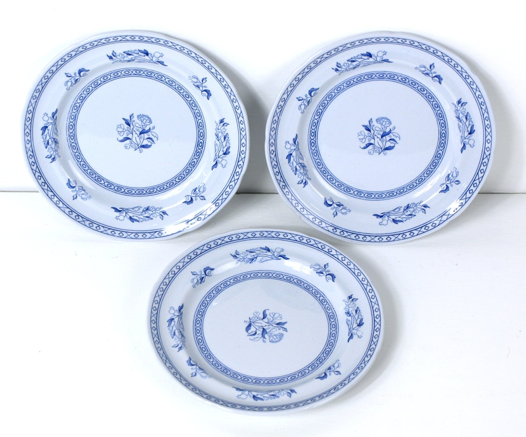 Vintage Copeland Spode 6" Plates - Set of 3 "virginia" Pattern - Fine ...