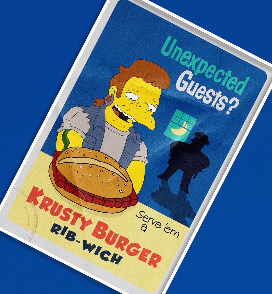 A4/A5 Simpsons Print - Krusty Burger Ribwich Poster - Etsy