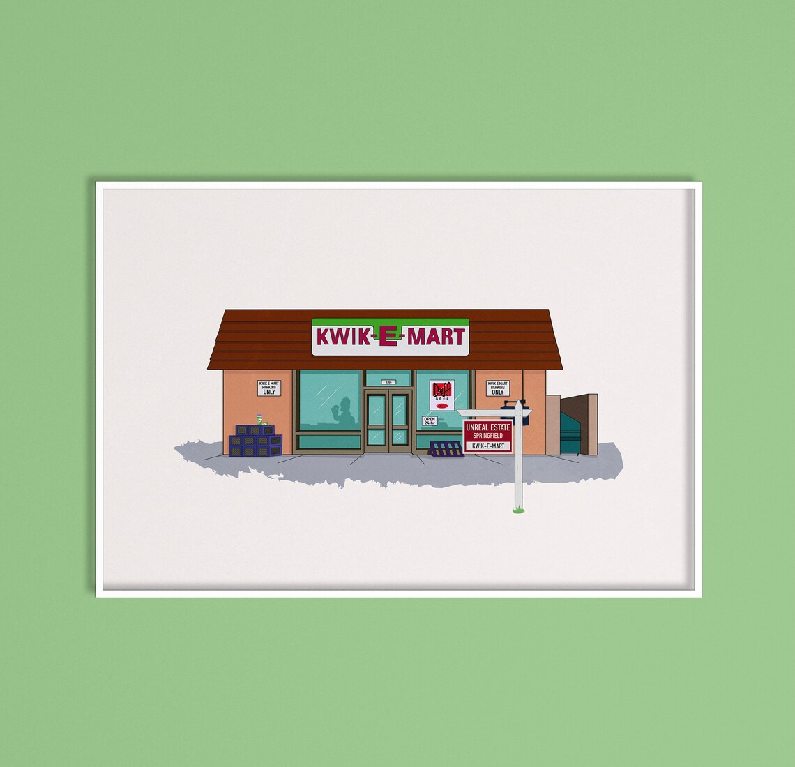 A4/A5 Simpsons Print - Kwik-e-mart - Unreal Estate - Etsy UK