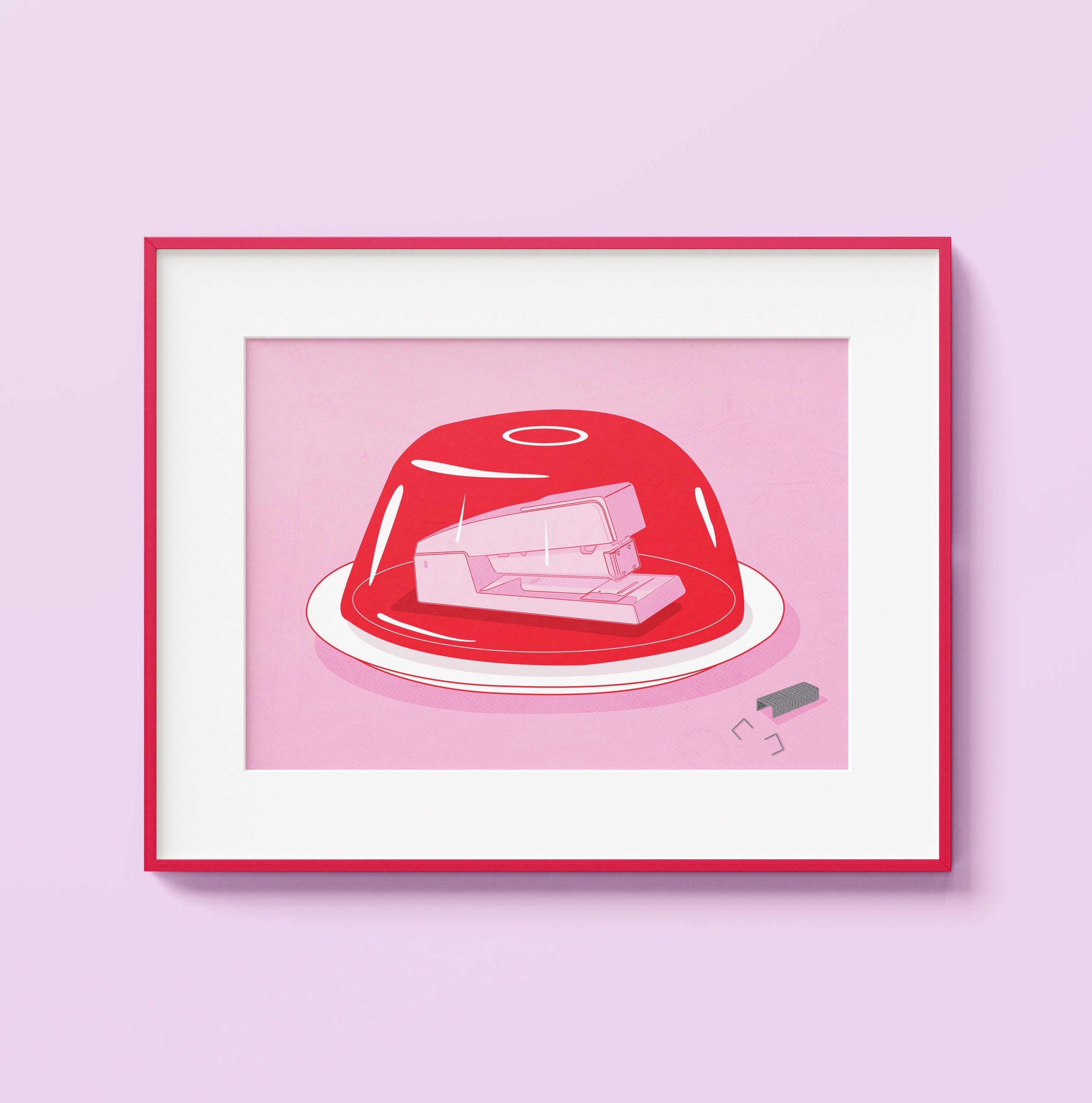 A4/A5 the Office US - Staple in Jello Poster - Etsy