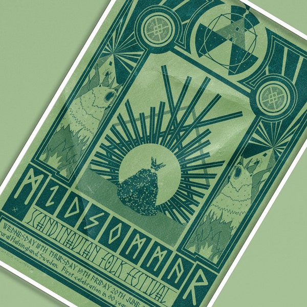 Midsommar Mural Poster - Etsy