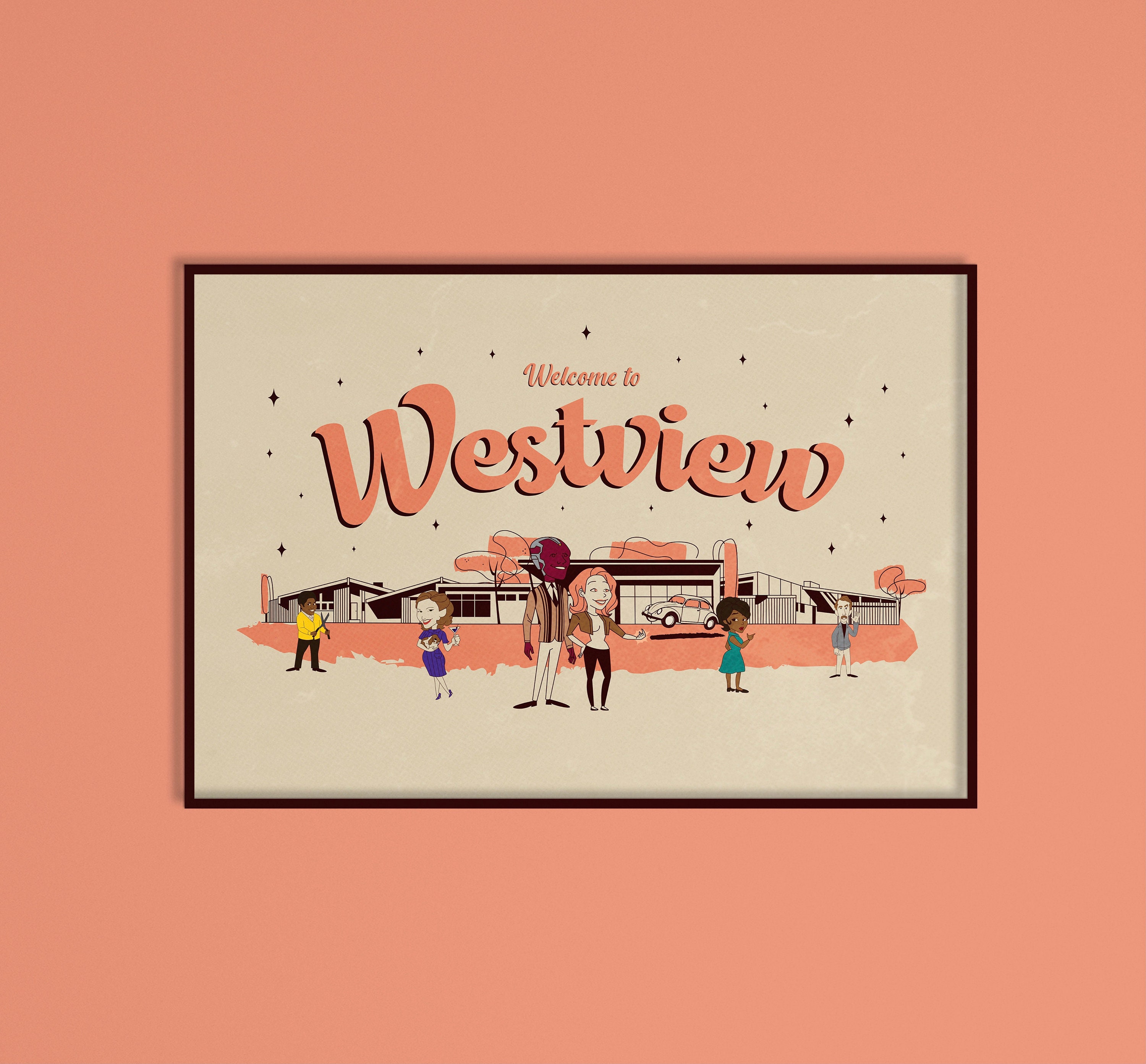 A4/A5 Wandavision Print - Westview - Marvel Studios - Etsy UK