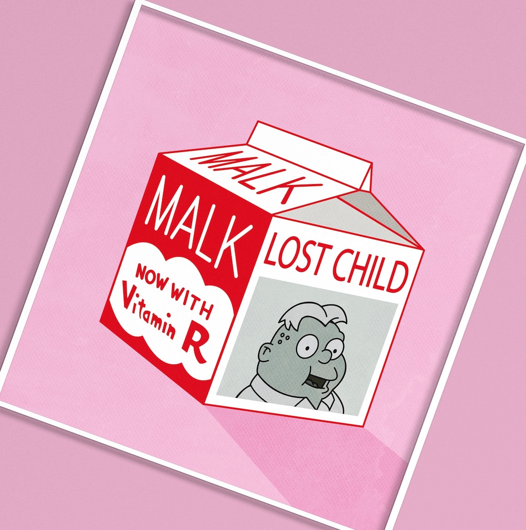 Simpsons Print - Üter Zörker Malk Carton - 20cmx20cm - Etsy