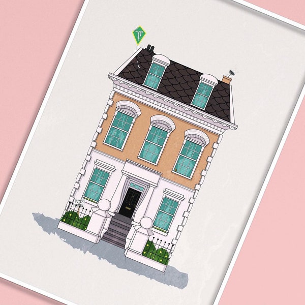 Cherry Tree Lane Print - Etsy