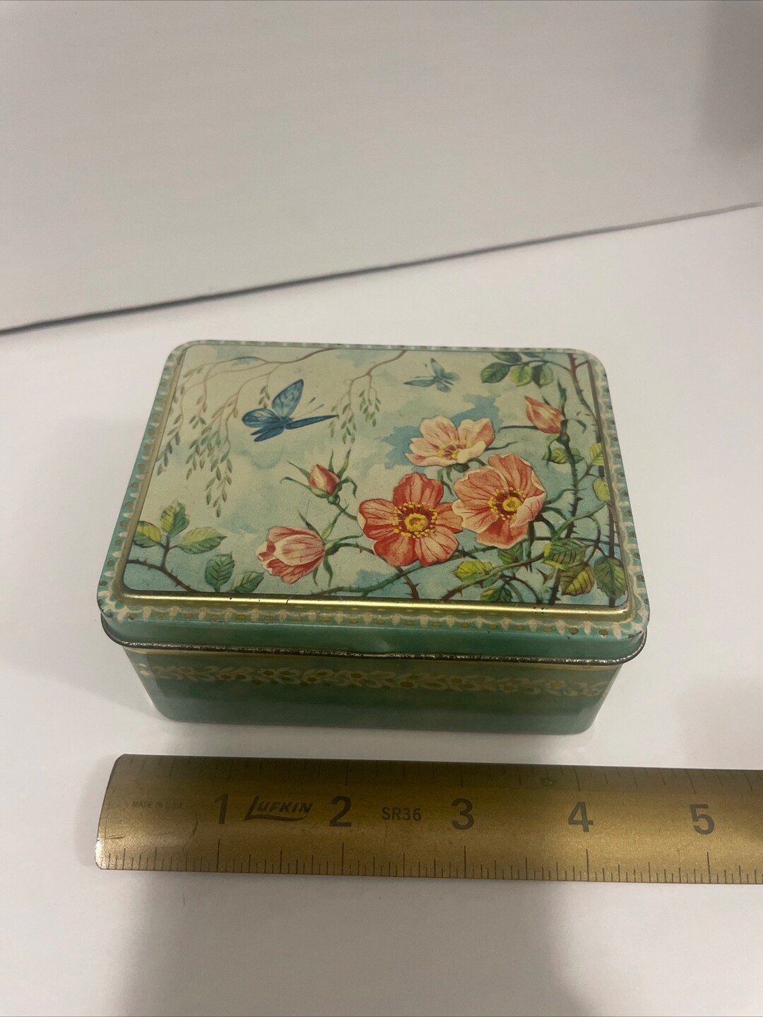 Vintage Trinket Box Tin Made in Holland - Etsy
