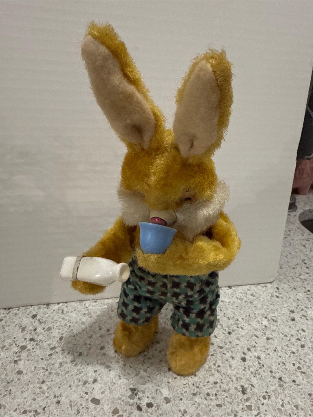 Japanese Wind up Toy Rabbit Drinking Milk Working - Etsy