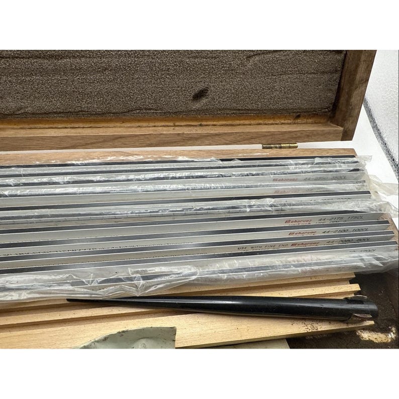 Unitech Vintage Drafting Lettering Set Japan Vintage With Wood Case - Etsy