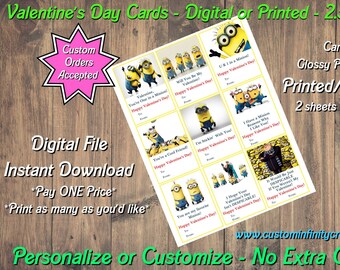 Minion valentine | Etsy