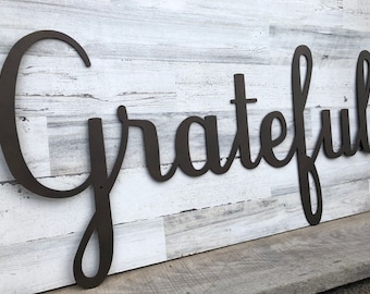 Grateful sign | Etsy