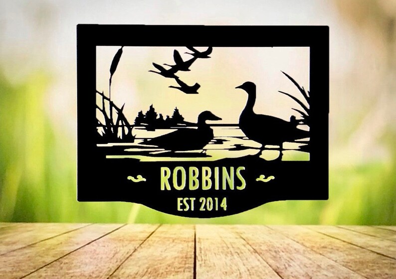 Personalized Duck Sign Duck Sign Duck Decor Camp Site - Etsy