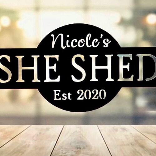 Custom Family Name Sign Modern Farmhouse Decor She Shed Sign | Etsy