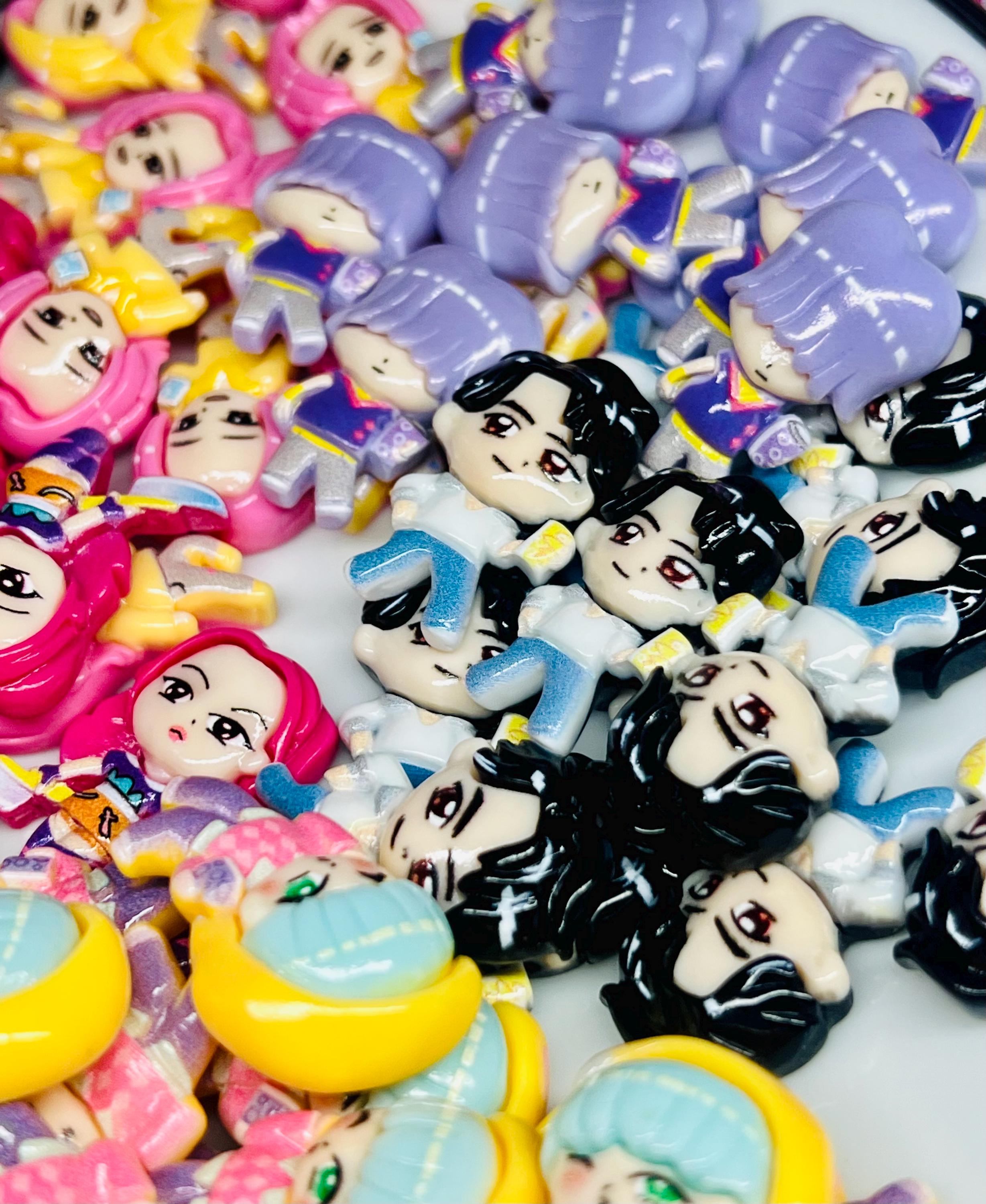 K-pop Charms, Decoden Charms, Resin Flatback, Cute Kawaii Cabochons ...