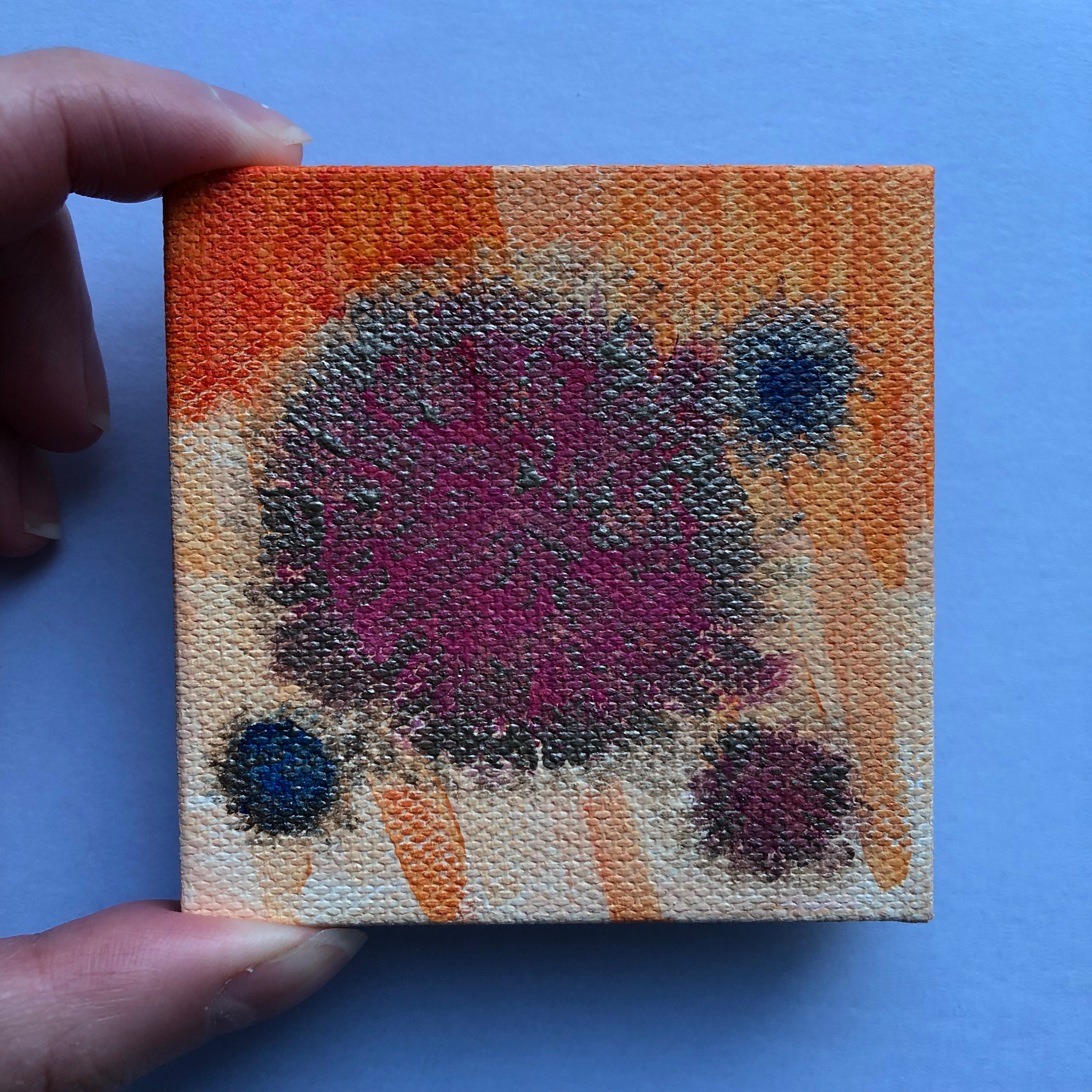 Deadly Floof Mini Acrylic Painting - Etsy