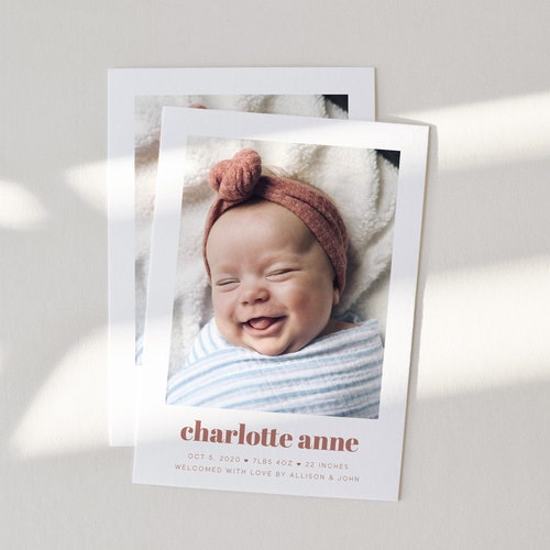 Editable Deacon Birth Announcement Template: Instant Download - Etsy