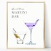 Printable Martini Bar Sign Editable Martini Bar Sign Template Martini ...