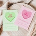 Conversation Hearts Valentines Cards Classmate Valentines Cards School ...