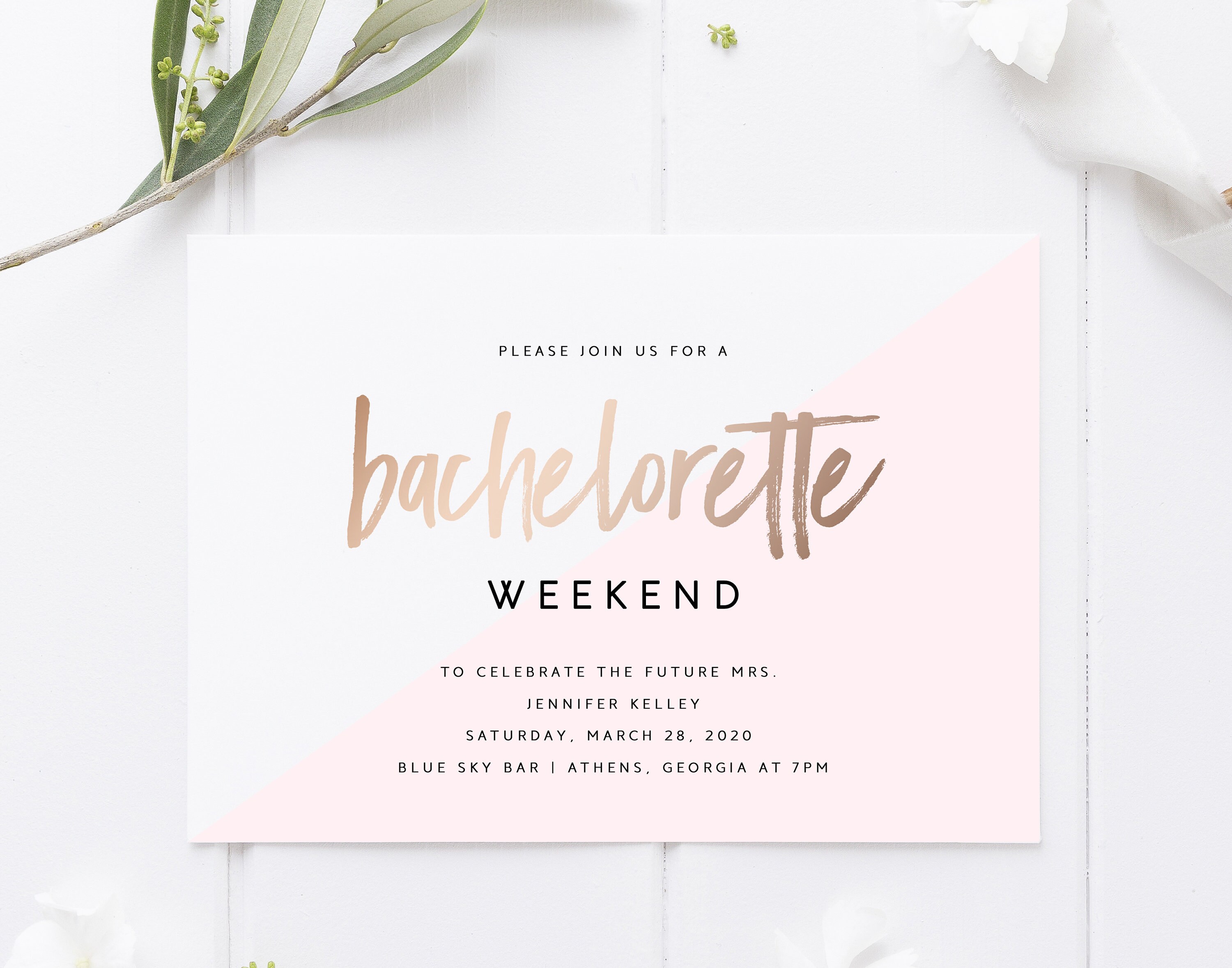 Printable Bachelorette Invitation Template Bachelorette | Etsy