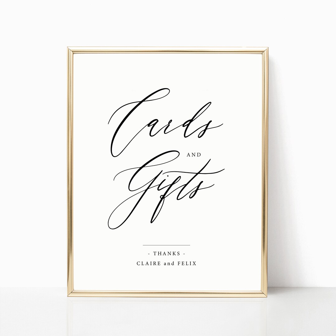 Cards and Gifts Sign Printable Cards and Gifts Sign Cards and Gifts ...