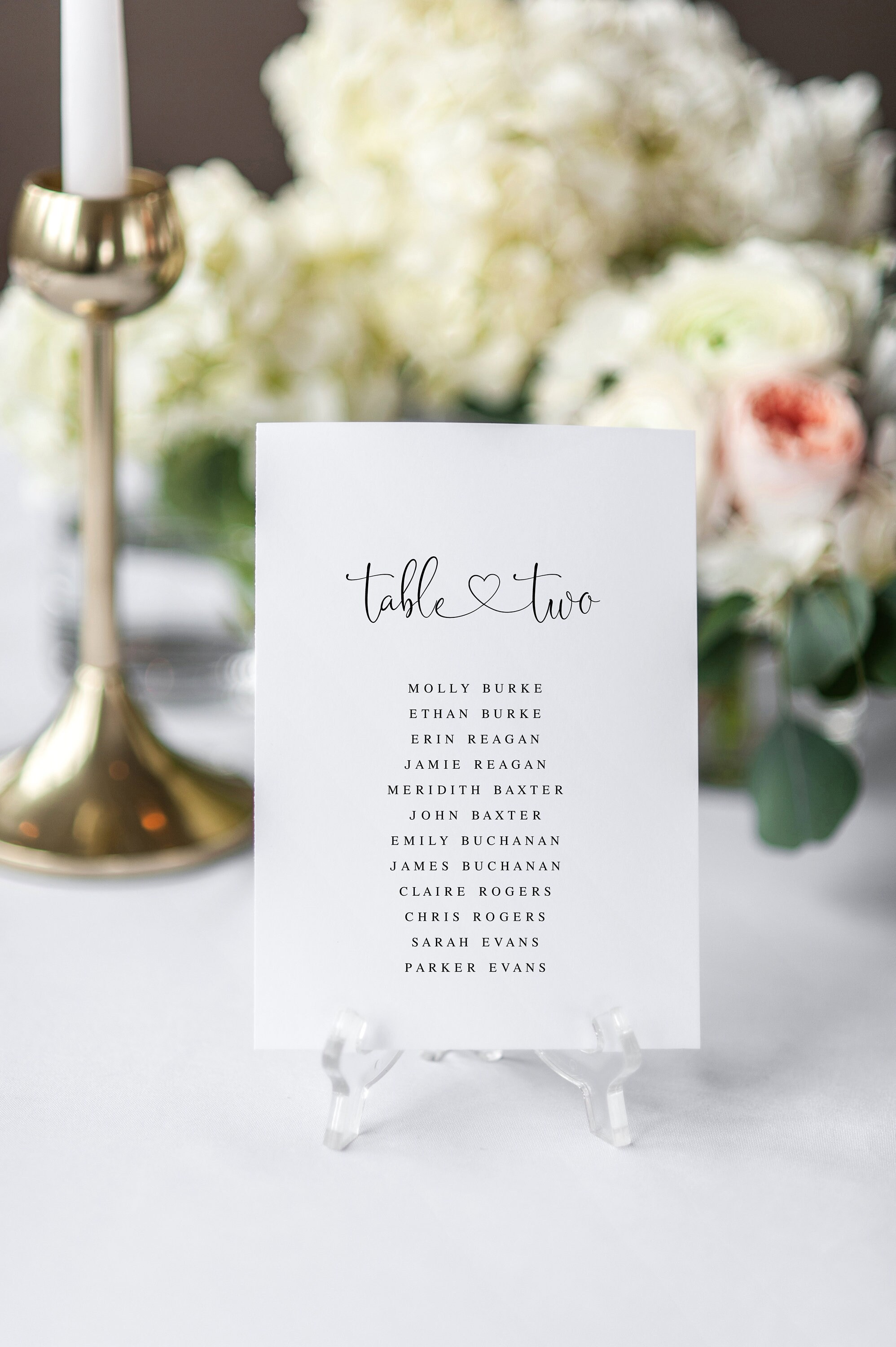 Seating Chart Cards | Seating Cards Template | Printable Seating Cards ...
