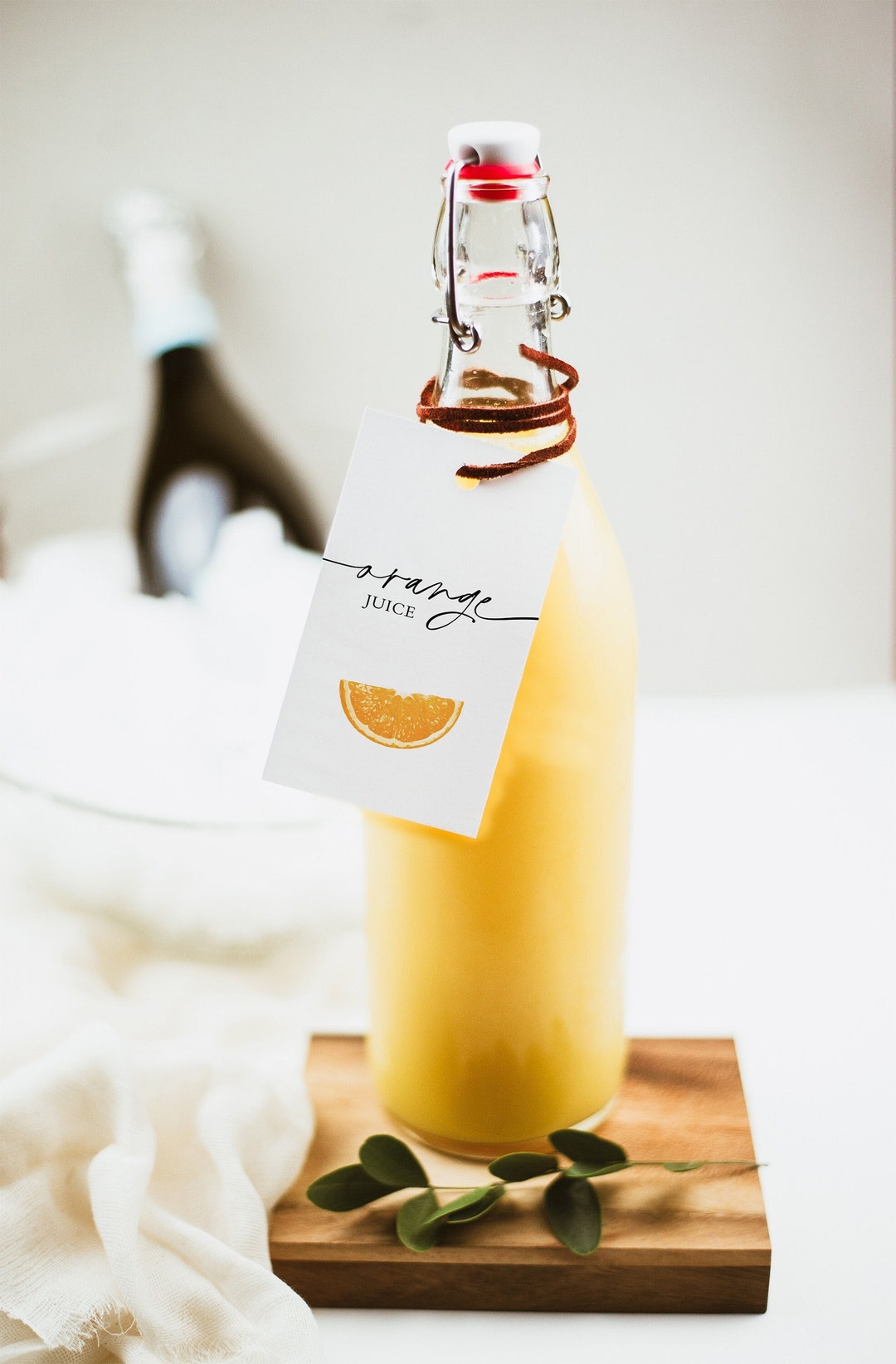 Printable Mimosa Bar Tags | Editable Mimosa Bar Juice Tags Template ...