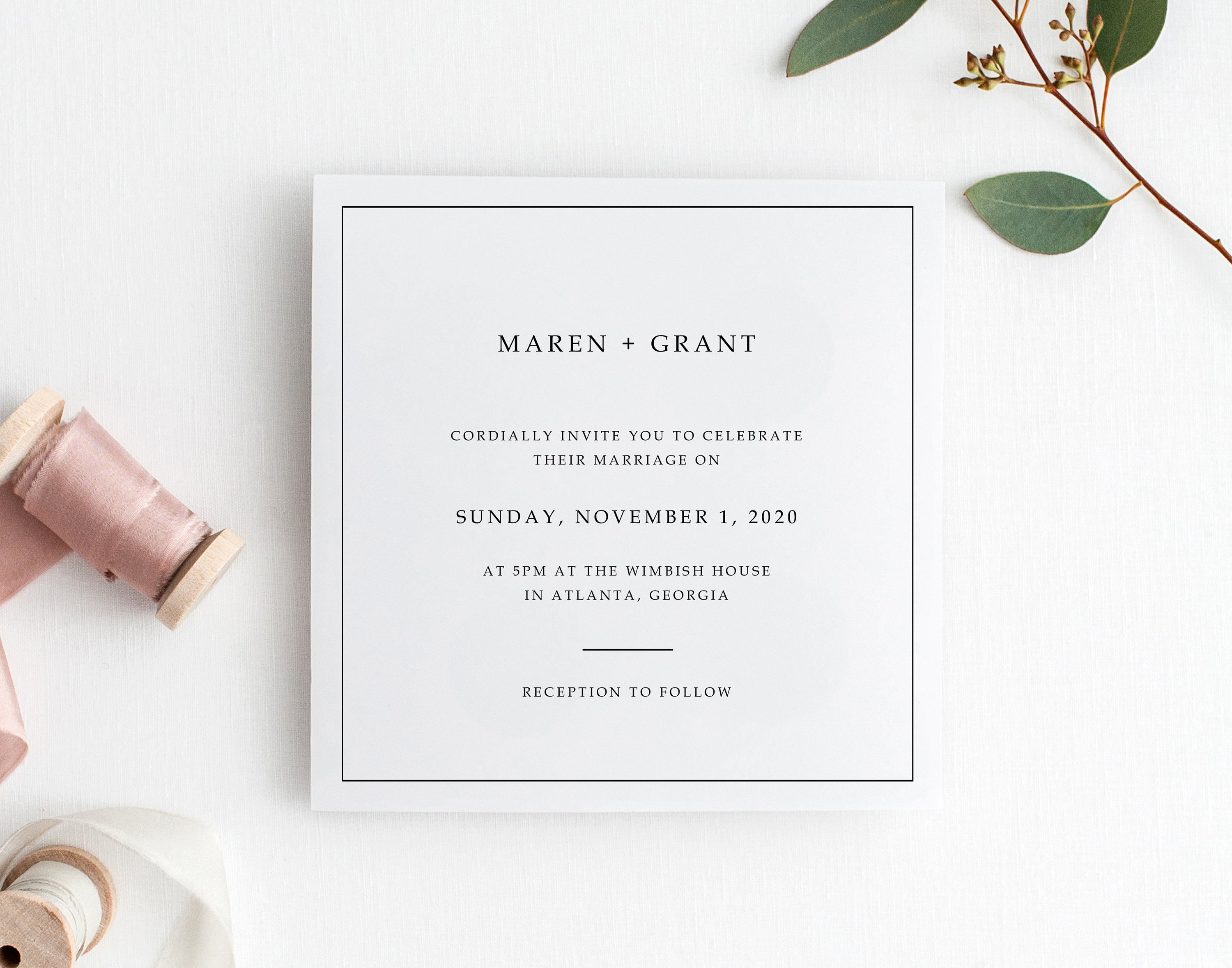 Modern Square Invitation Suite - Etsy