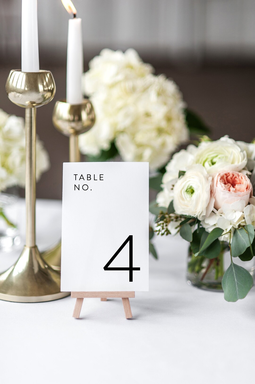 Printable Table Numbers | Table Number Template | Wedding Table Numbers ...