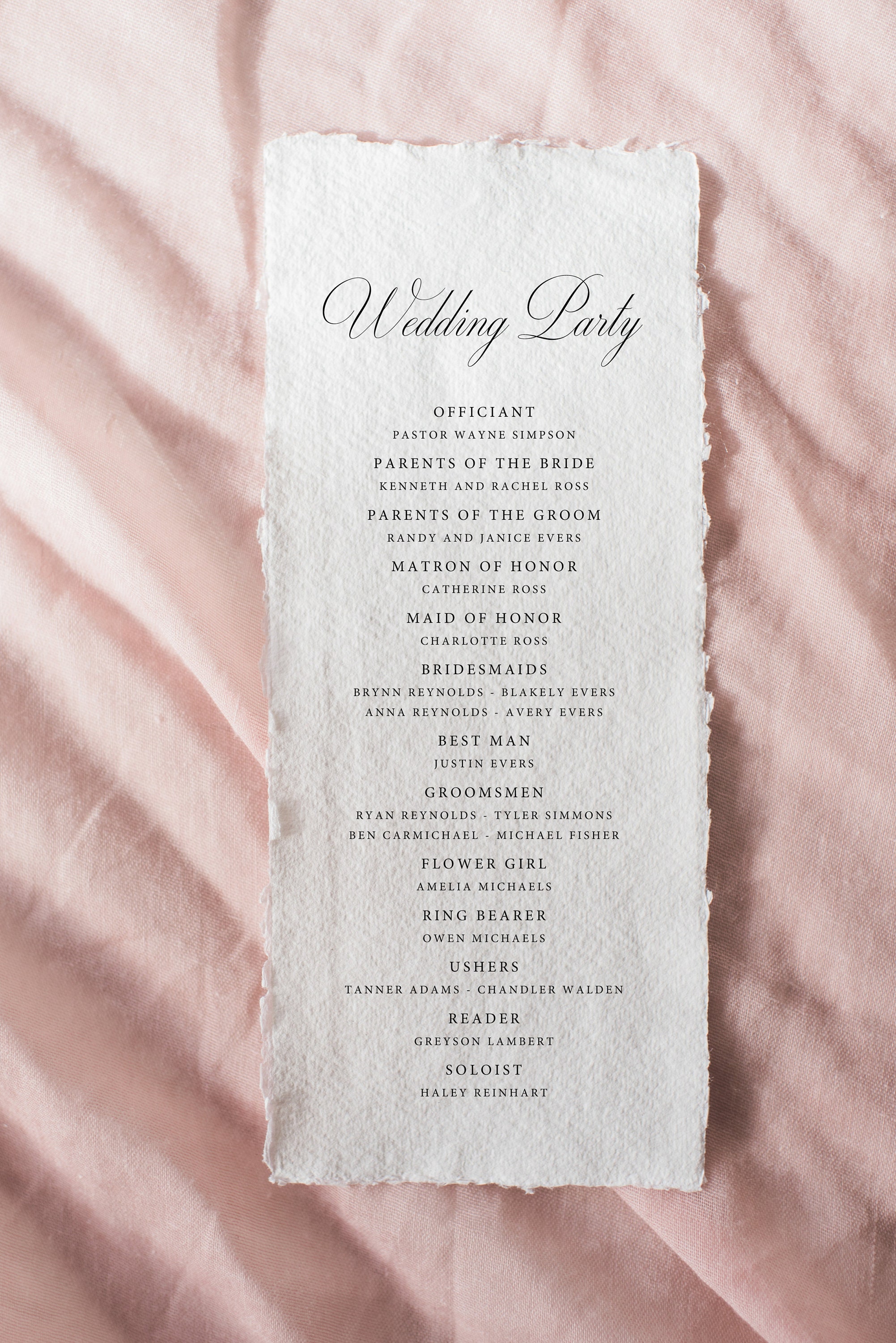 Printable Wedding Program Wedding Ceremony Program Order - Etsy