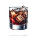 Jack and Coke Watercolor Clipart | Jack and Coke Drink Illustration ...