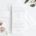 Bi-fold Wedding Program Template Printable Wedding Programs - Etsy