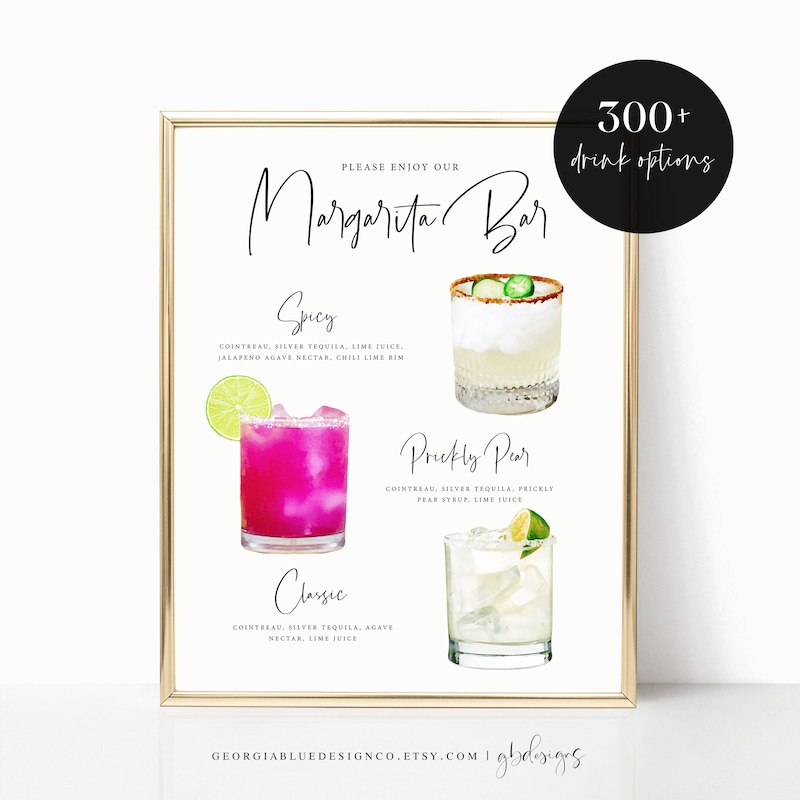 Signature Bar Sign Margarita - Etsy