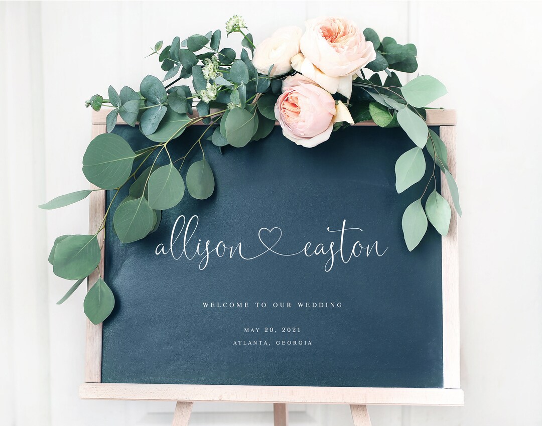 Printable Wedding Welcome Sign | Large Wedding Welcome Sign | Welcome ...