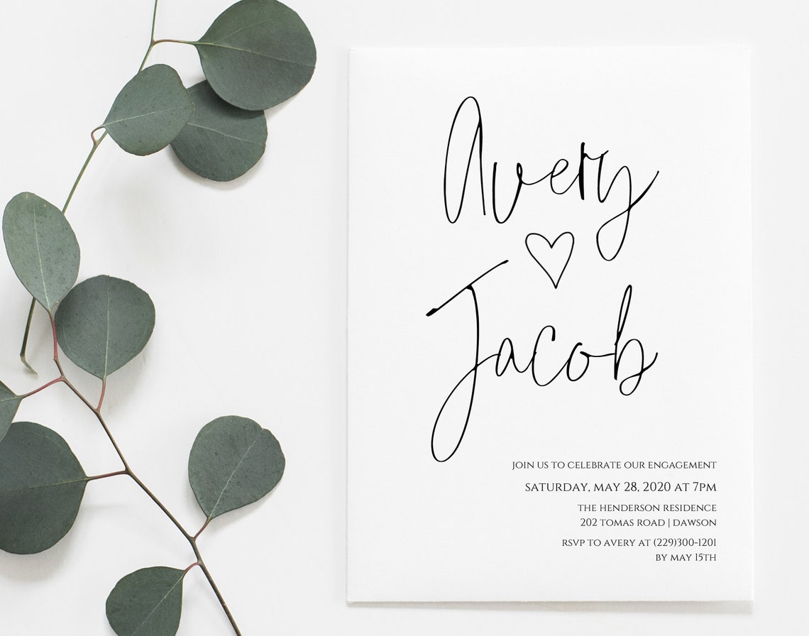 Printable Engagement Party Invitation Engagement Party | Etsy