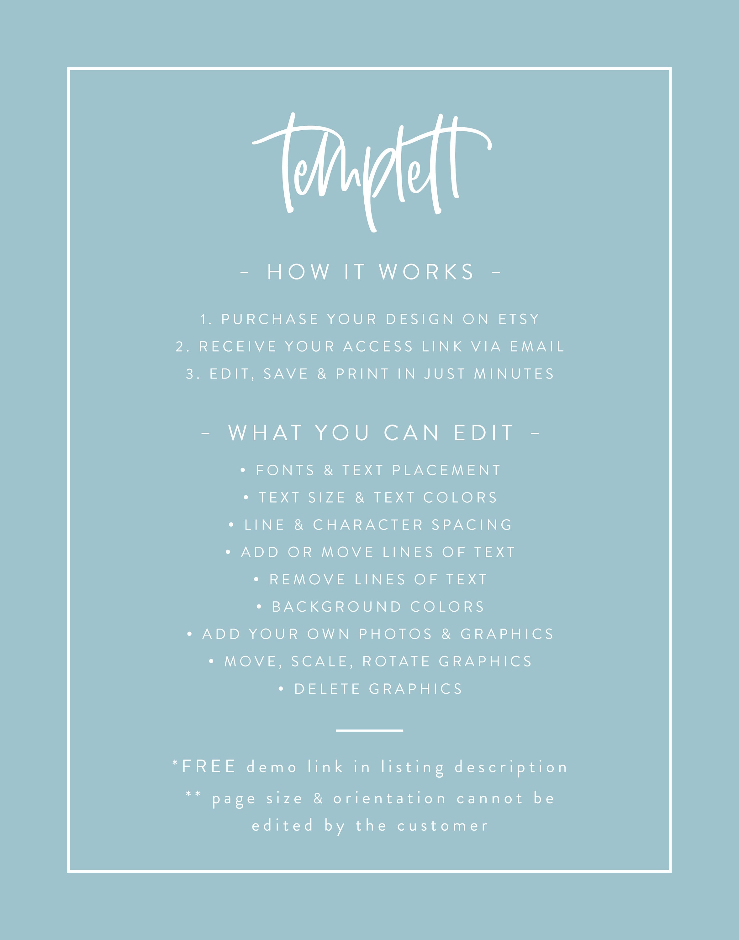 Buffet Card Template Printable Buffet Cards Editable - Etsy