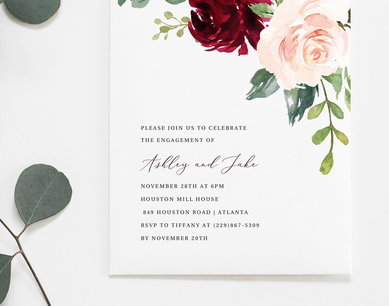 Printable Engagement Party Invitation Template Editable - Etsy
