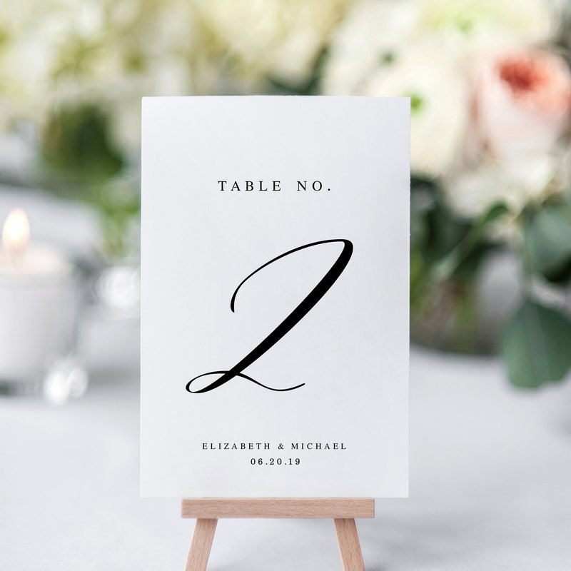 Calligraphy Numbers - Etsy