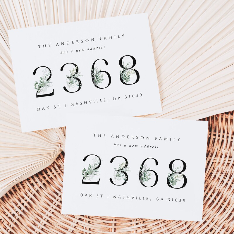 New Address Card - Etsy