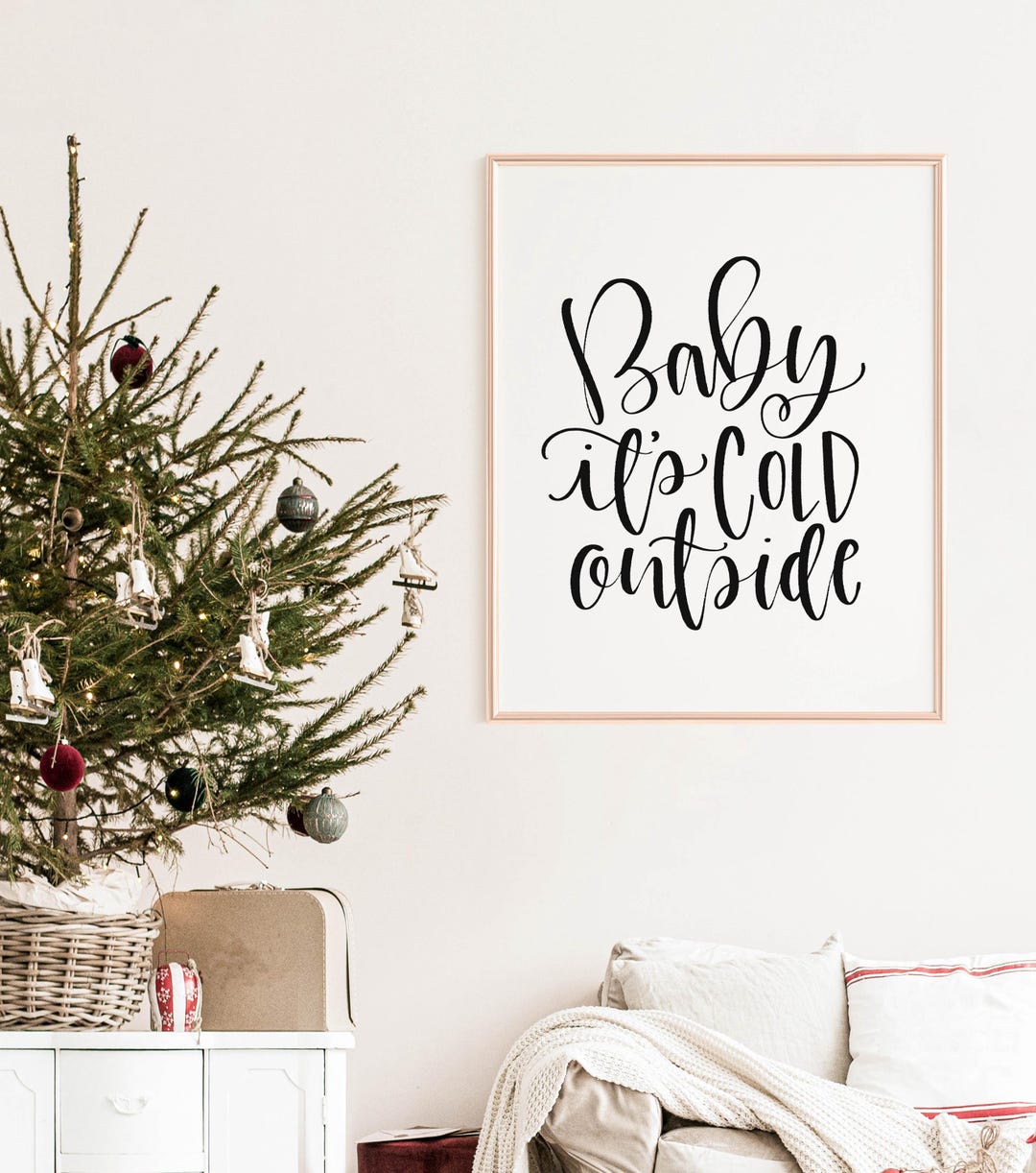 Printable Baby, It's Cold Outside Sign, Printable Winter Decor ...