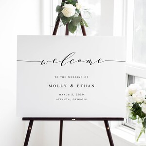 Printable Wedding Welcome Sign | Large Wedding Welcome Sign | Welcome ...