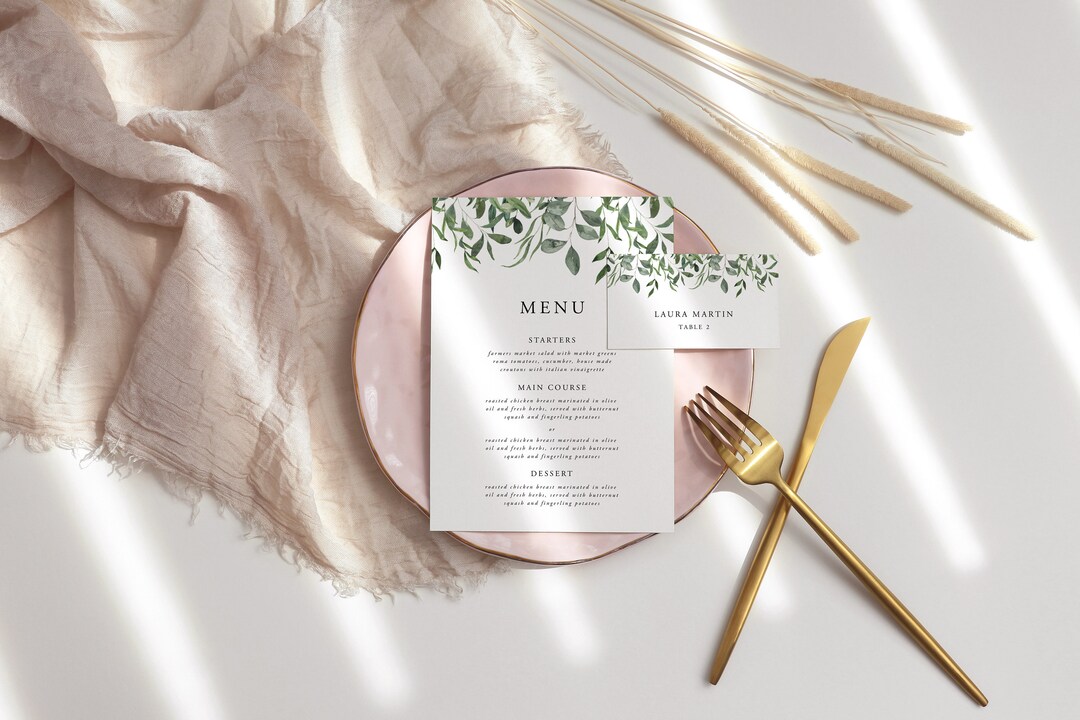 Printable Menu Card Template Wedding Menu Cards Printable Menu Cards ...